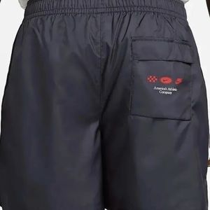 Nike | Shorts | Nike Sportswear Flames Fire Shorts Black Red Yellow ...